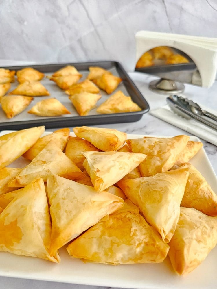 Greek Cheese Triangles (Tiropitakia) - mum's Greek recipes