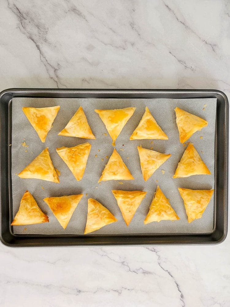 Greek Cheese Triangles (Tiropitakia) - mum's Greek recipes