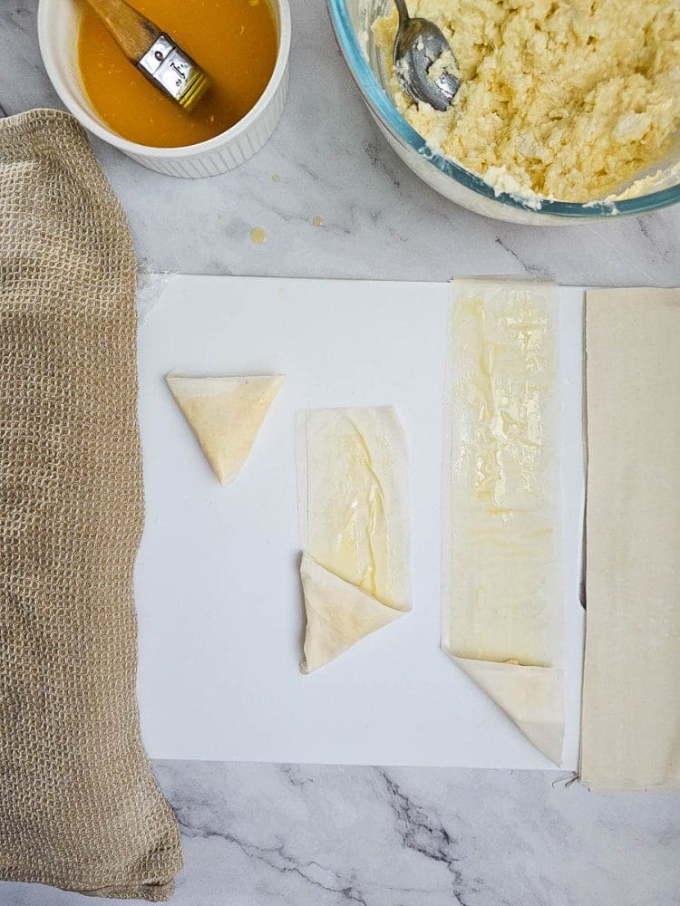 Greek Cheese Triangles (Tiropitakia) - mum's Greek recipes