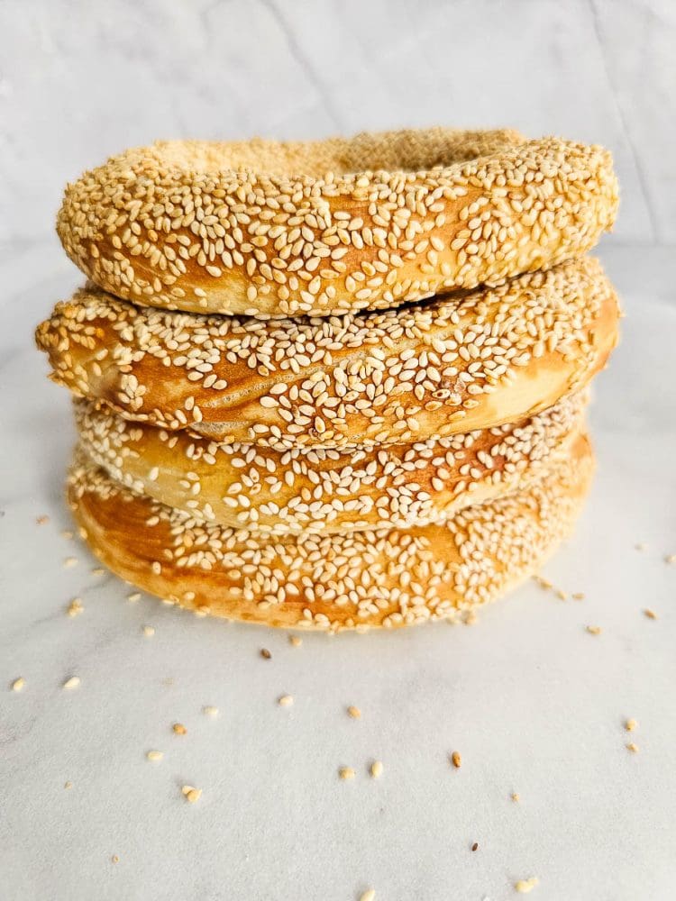 Greek Sesame Bread Rings (Koulouri Thessalonikis) - mum's Greek recipes