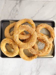 Greek Sesame Bread Rings (Koulouri Thessalonikis) - mum's Greek recipes