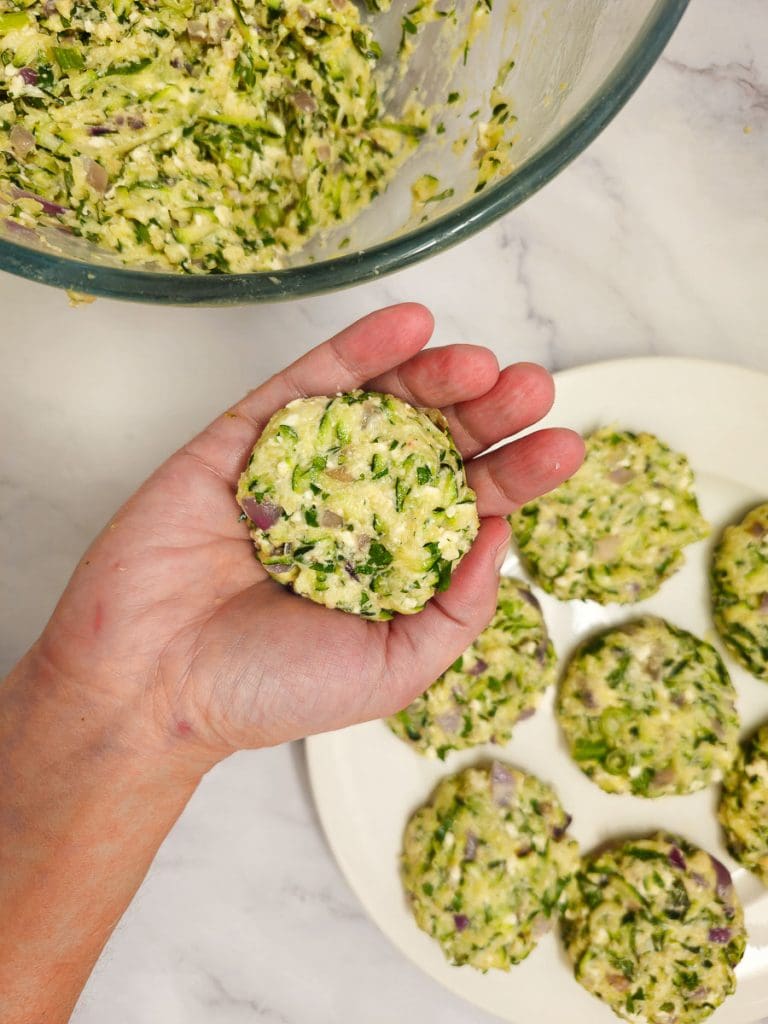 Greek Zucchini Fritters (Kolokithokeftedes) - mum's Greek recipes