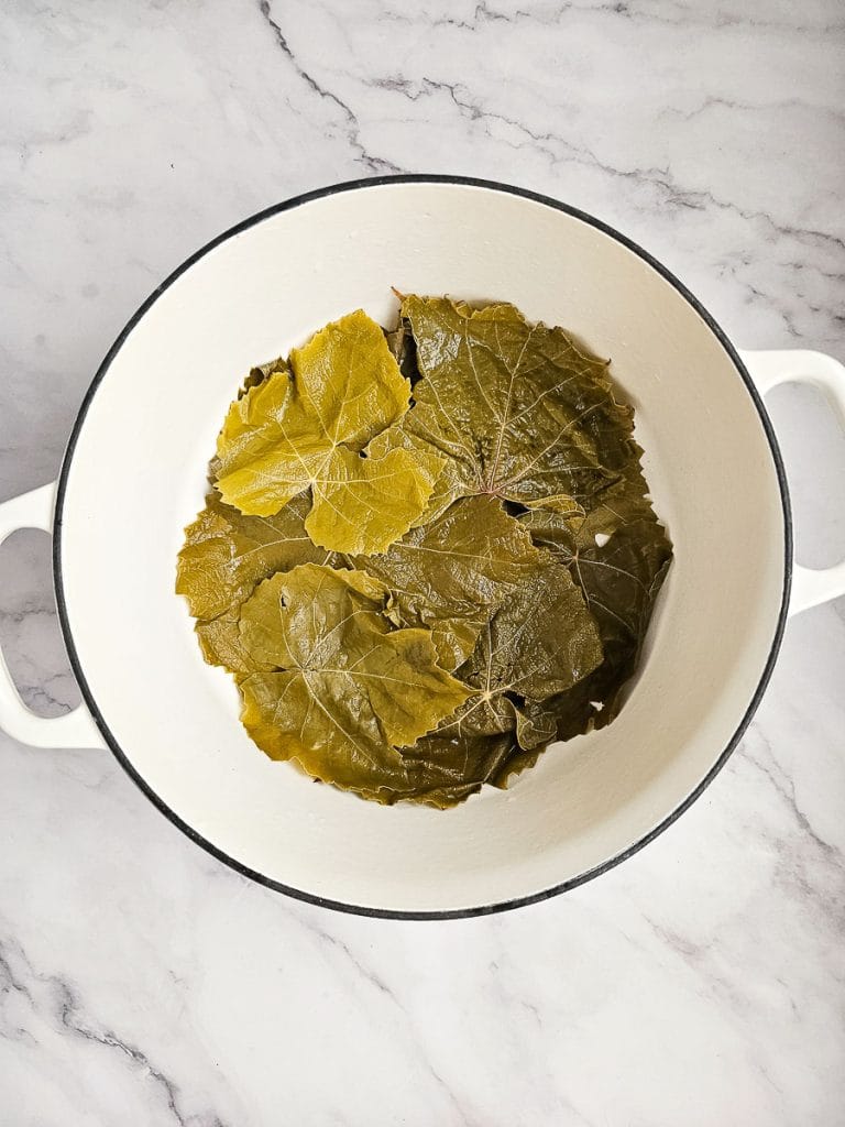 Stuffed Vine Leaves (Dolmades Yialantzi) - mum's Greek recipes