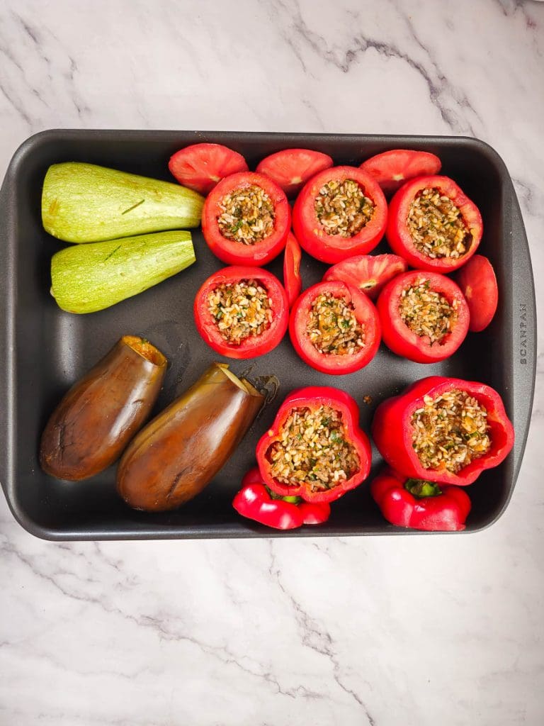 Yemista (Greek Stuffed Vegetables with Rice and Minced Meat) - mum's ...