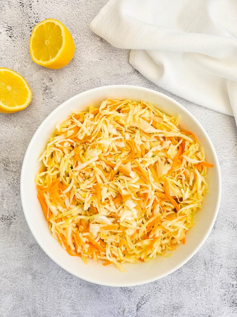 Greek Cabbage Salad (Lahanosalata) - mum's Greek recipes