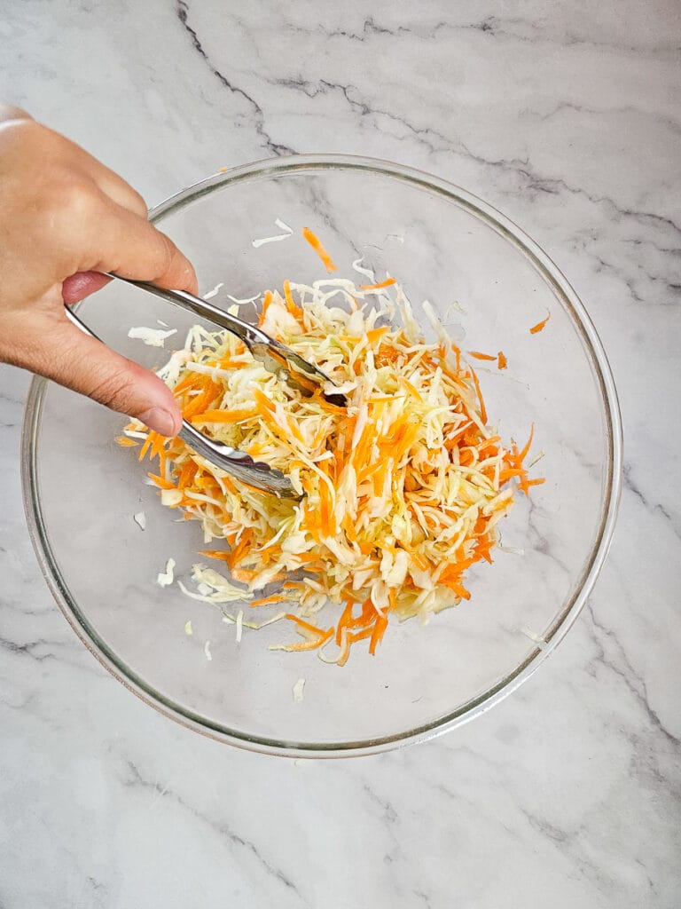 Greek Cabbage Salad (Lahanosalata) - mum's Greek recipes