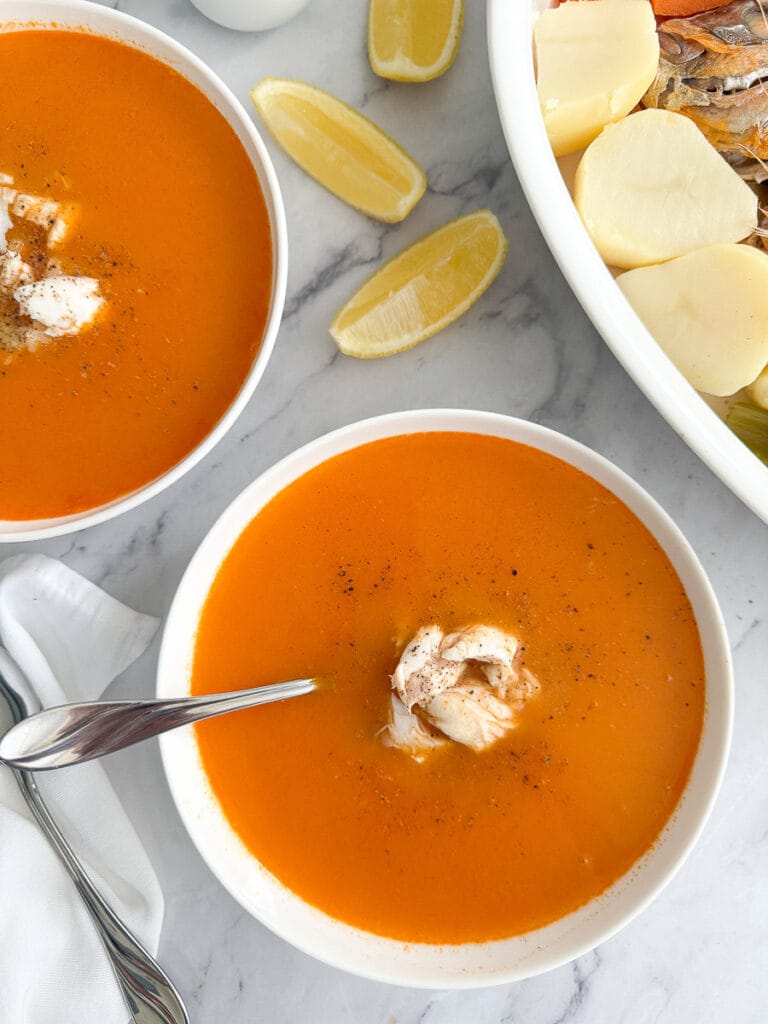 Greek Fish Soup (Psarosoupa) - mum's Greek recipes